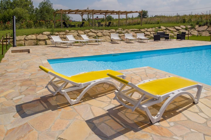 Costa Dei Platani - Casa Dei Platani, Con Piscina. - Piémont