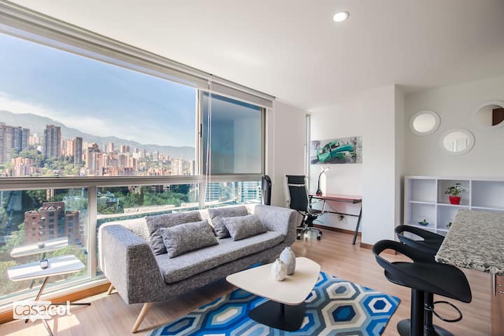 Blux Loft, Near Provenza, Smarttv, Top Views - Medellín, Colombia