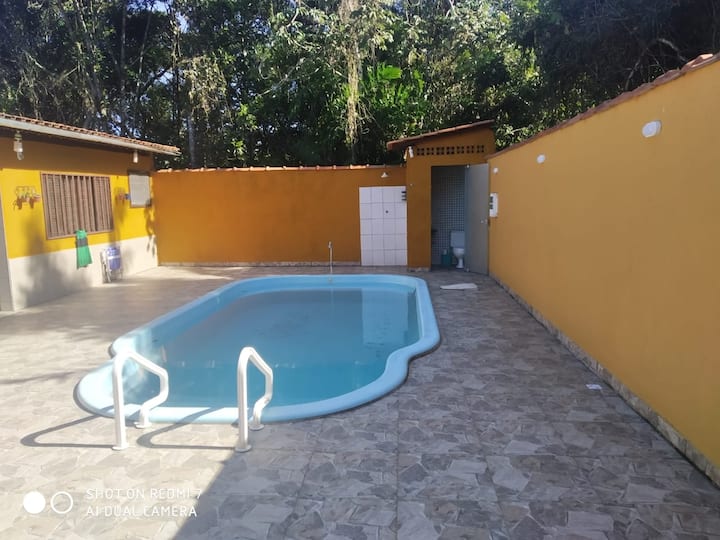 Peruíbe With Pool And Barbecue Area - Peruíbe