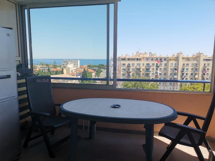 Studio éQuipé / Véranda Vue Et Proximité Mer 26m2 - Nizza