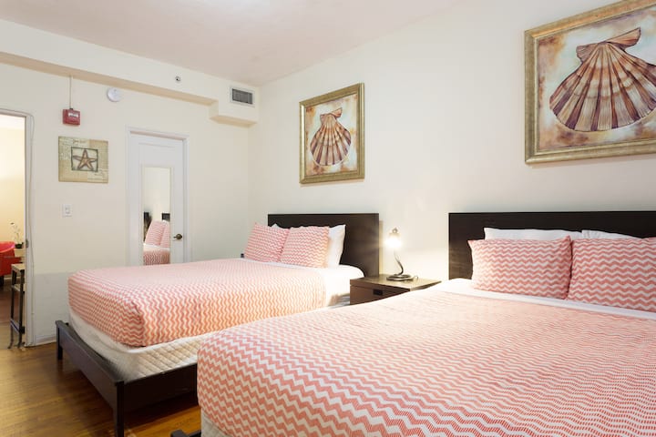Sobe #4-2 Queen  Beds,futon  Free Parking, Kitchen - Miami Beach, FL
