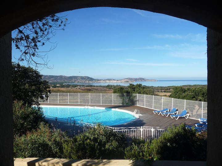 Appt - Terrasse Vue Mer - Piscine Salduccio Lumio - Lumio