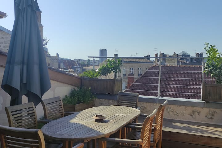Beau Duplex T4 Avec Terrasse Jardin Public - Bordeaux