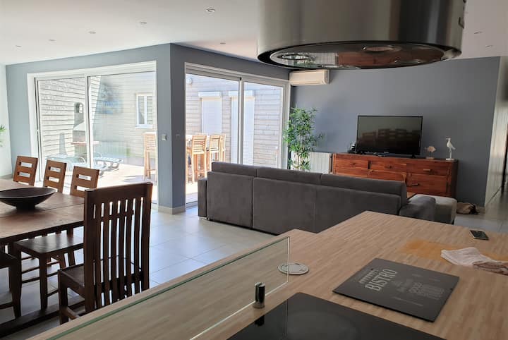T5 162m2+patio Aménagé 35m2,wifi,parking,8pers,n°7 - Carcans