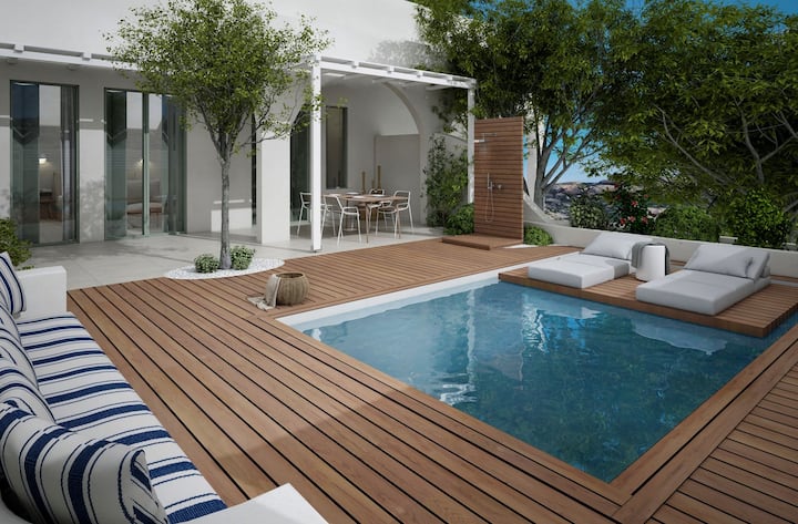 R 849 Master Suite Garden View With Private Pool Breakfast Included - Naxos, Grecia