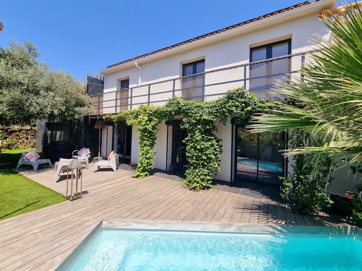 Villa Avec Piscine Et Cabane - Hyères