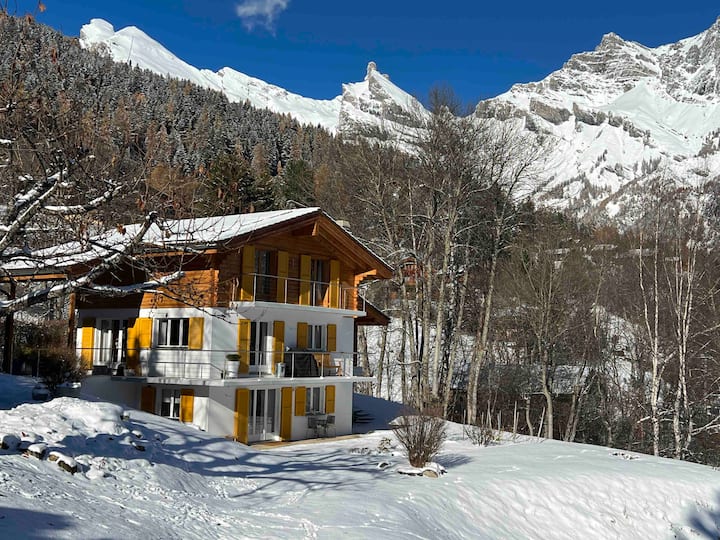 Magnifique Appartement Au Rdc Avec Jardin - Ovronnaz