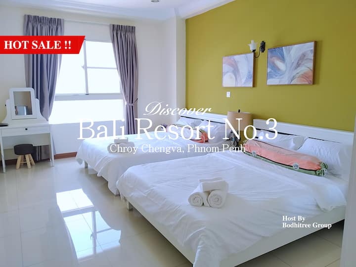 4.8 Rated | Riverview 1br With 2 Beds (Pool&gym) - Phnom Penh