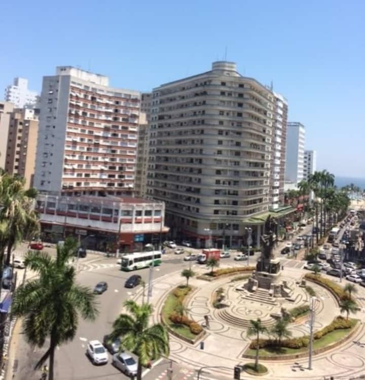 Apartamento Coração Do Gonzaga. Vista Para O Mar - Santos