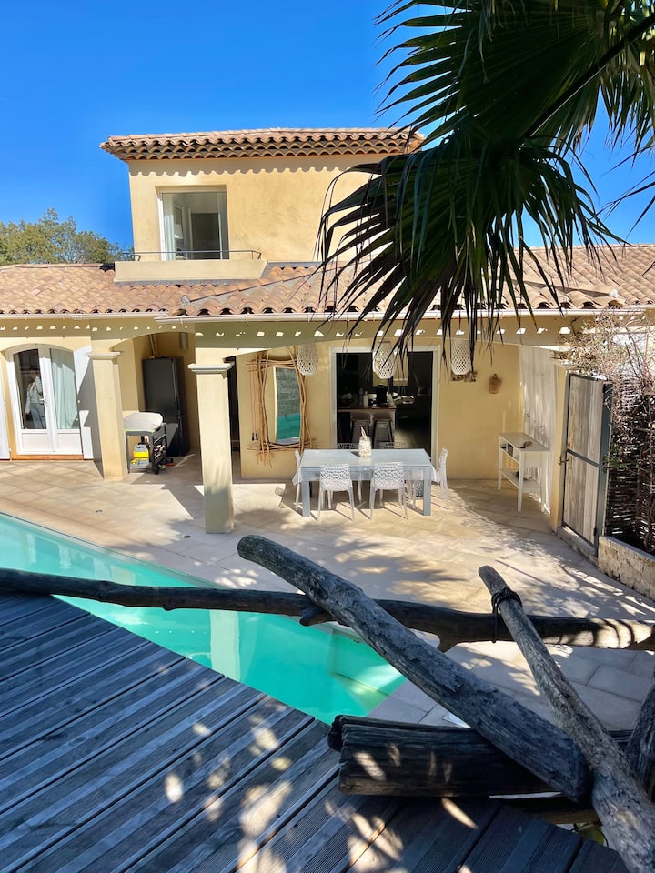 Villa Ste Maxime Piscine Proche Mer Calme Famille - Sainte-Maxime