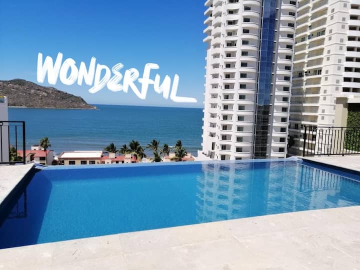 Hermoso Condominio En El ❤ Zona Dorada Con Vista🌊 - Mazatlán