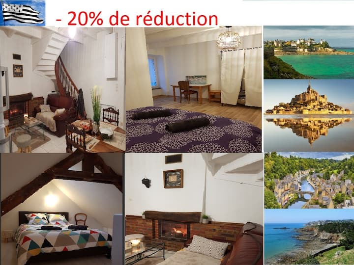 Maison Chaleureuse Proche Dinan, Dinard, St Malo - Plouër-sur-Rance