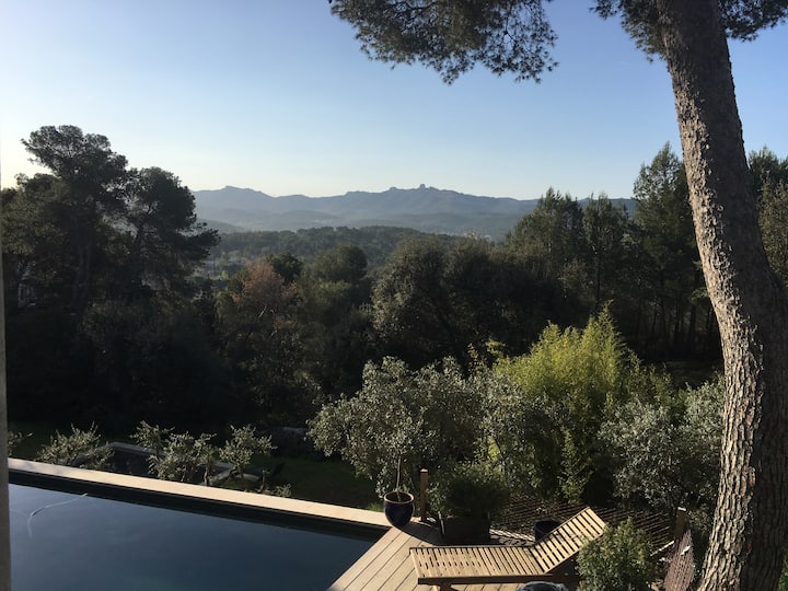 Villa Provençale Avec Piscine Et Vue Imprenable - Aix-en-Provence