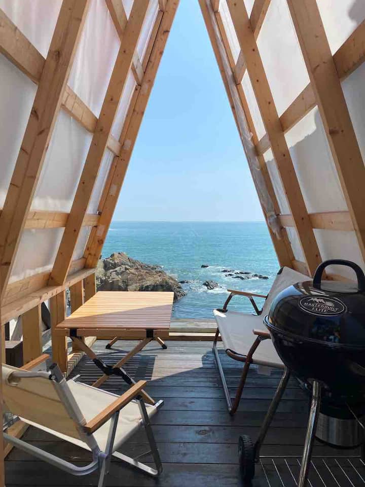 Ocean View Tiny House With A Bbq Patio - 釜山