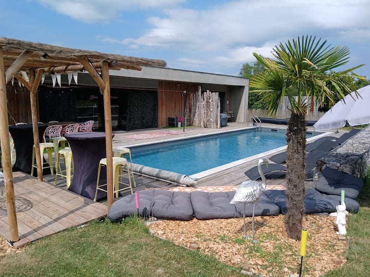 Villa Contemporaine Et Piscine - Saint Aignan