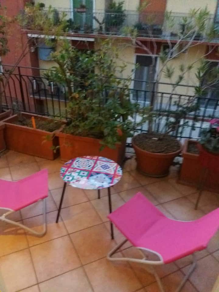 Private Room & Balcony, Kitchen Corner, Bathroom- - Bari