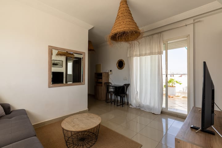 Panoramic Cosysunny Studiogauthier Terrace With Ac - Casablanca