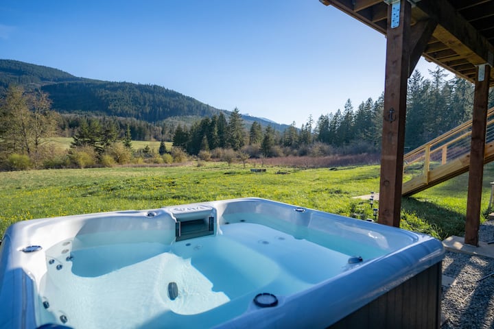 Olympicsky Cabin With Mountain View+hot Tub - 7 Cedars Sequim Casino
