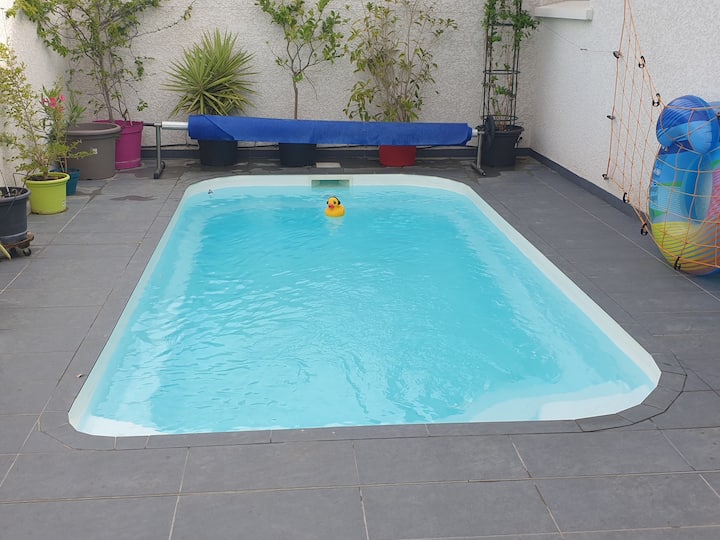 Belle Maison 100 M De La Mer Avec Piscine Chauffée - Canet-en-Roussillon
