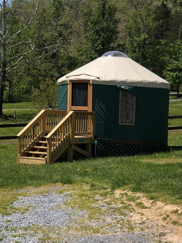 Dream Catcher Yurt @ #1 Rock Tavern River Kamp - Luray, VA