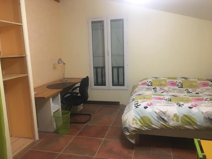 Chambre20m2-sdb/2 Chambres -Parking-calme-vert - Castanet-Tolosan