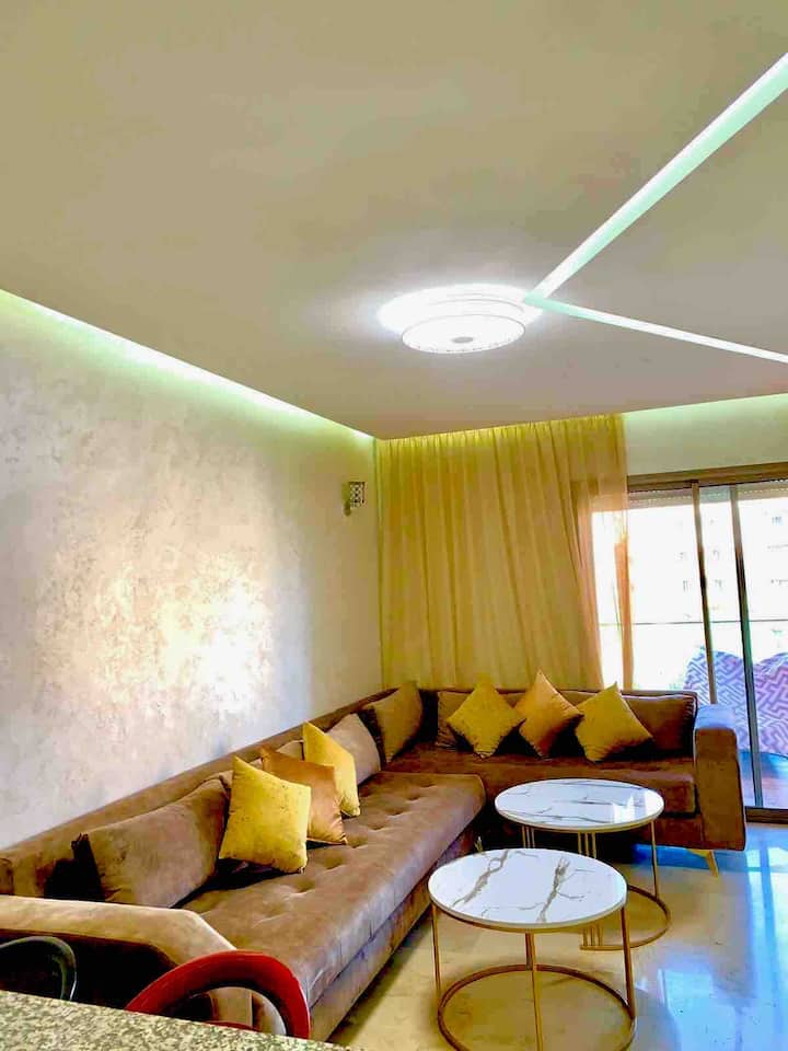 Appartement Moderne Sécurisé Avec Terrasse Piscine - Marrakech