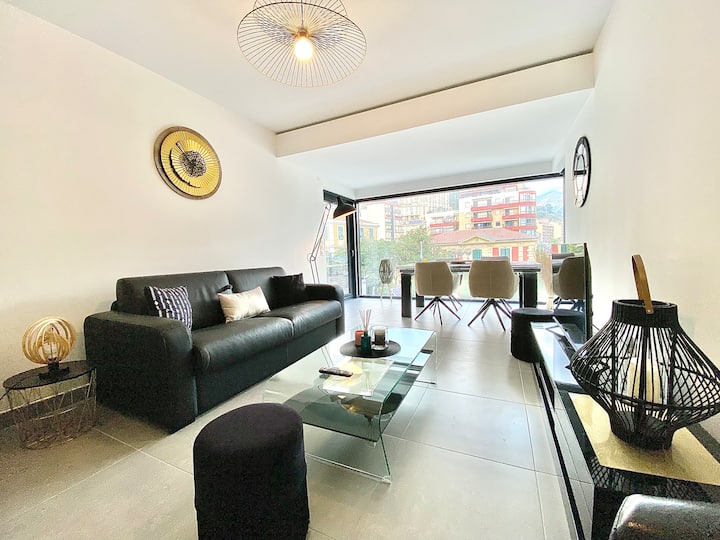 Sublime 2 Pièces Garage Proche Centre Ville - Plage du Borrigo (Menton)