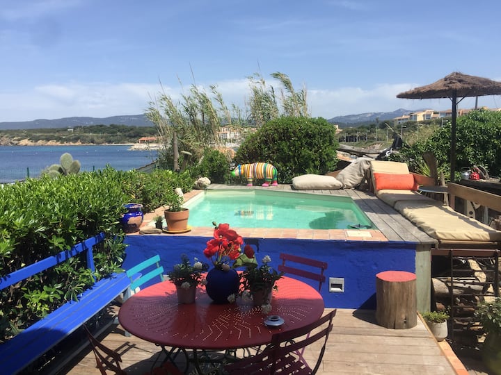 Maison Piscine Les Pieds Dans L'eau Plage 20 M - Sanary-sur-Mer