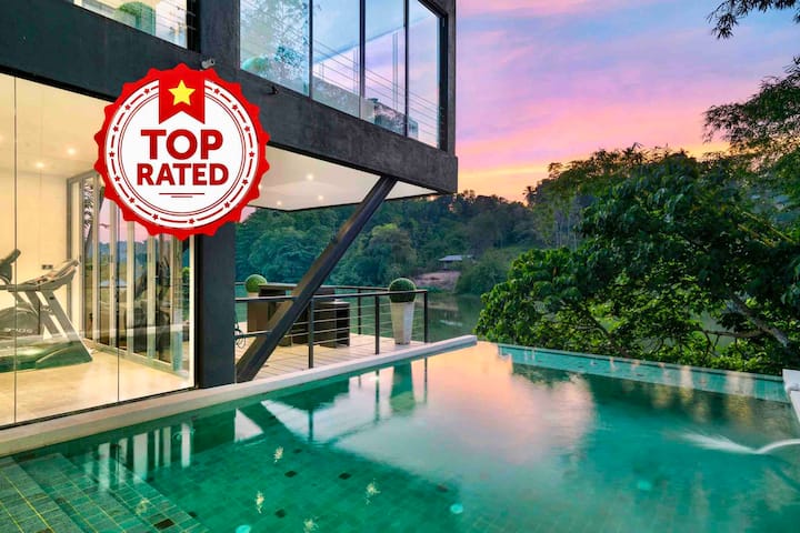 Ultramodern Riverfront Villa-2 Rooms/infinity Pool - Kandy