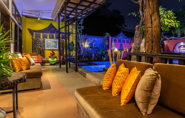 Art House 4 Bdrm With Privatepool, Close To Angkor - Cambodge
