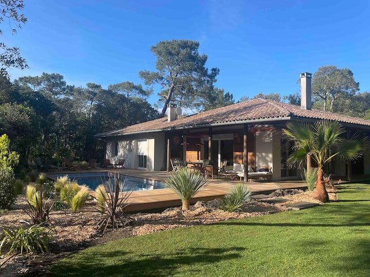 Belle Villa De Plain-pied 10 Couchages, Pyla / Mer - La Teste-de-Buch