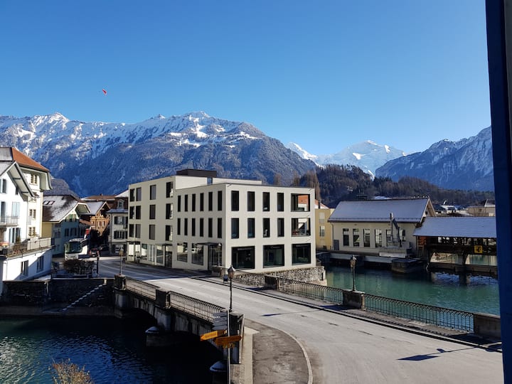 103 Double Room With Mountain & River View. - Wengen