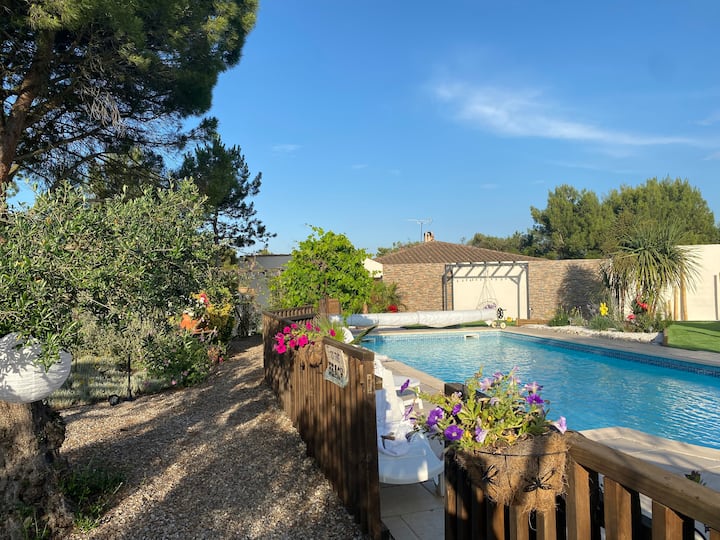 Villa Piscine Chauffée 4 Chambres - Carcassonne