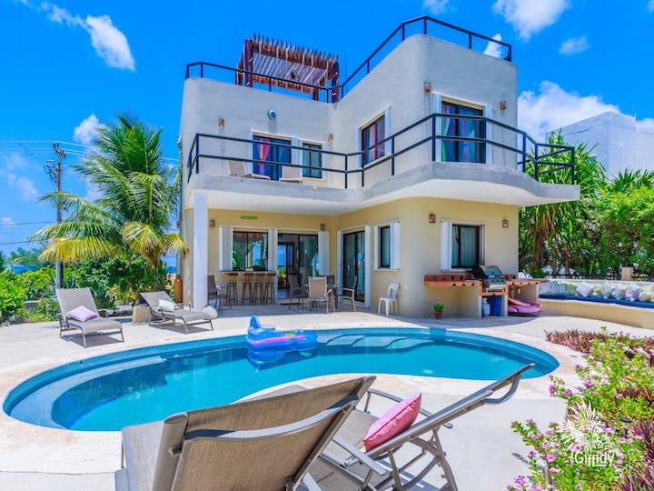 Spacious & Private. 3 Br W/ Private Pool - Isla Mujeres