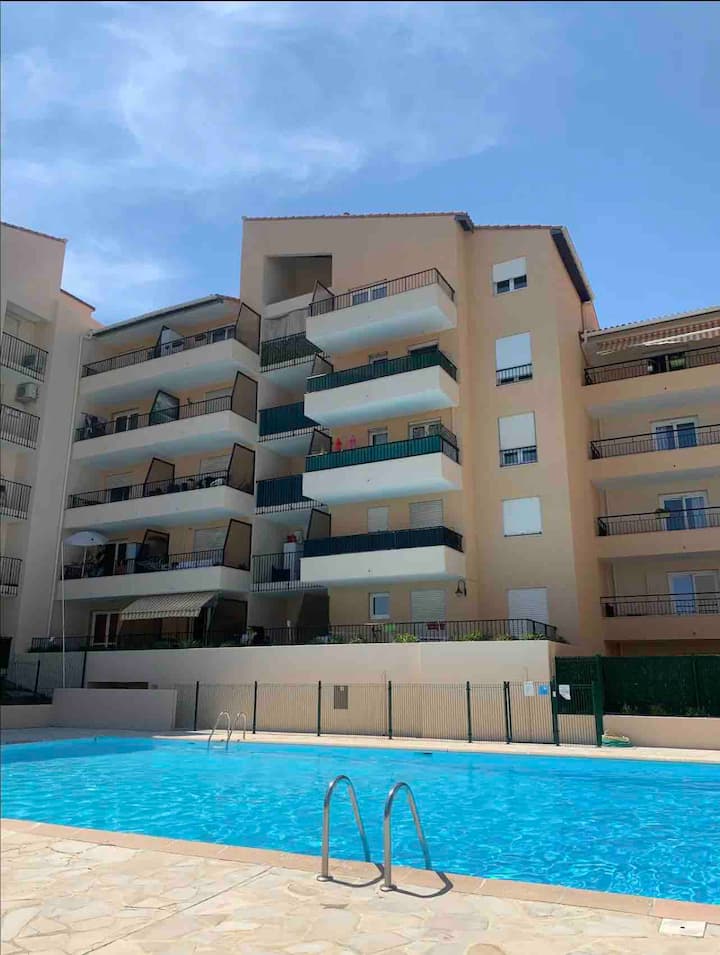 Studio2, Climatisé, Parking 618, Terrasse, Piscine - Saint-Laurent-du-Var