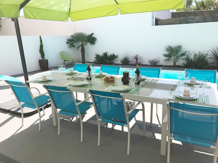 Maison Climatisée Piscine  8 à 10 Pers 800m Plage - Anglet