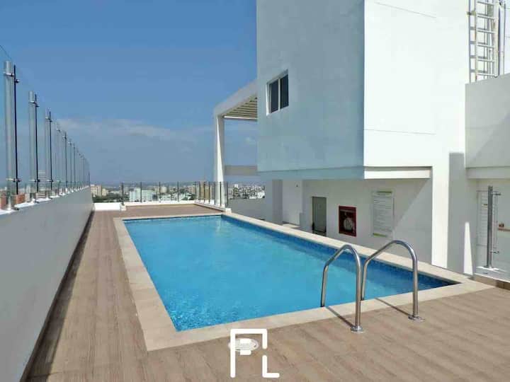 Lovely Condo With Doorman And Pool Near Taxi, Mall - Barranquilla