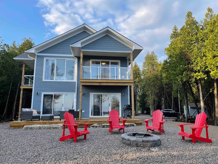 Brand New Waterfront Cottage On Lake Huron -