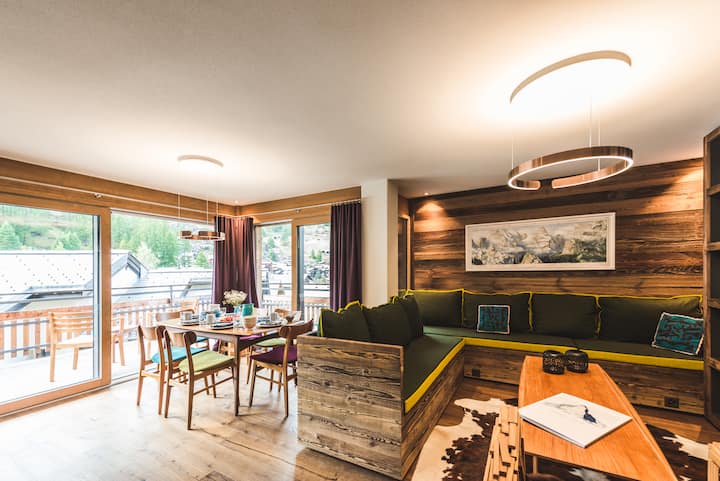 Charme, Vue Cervin, 4 Personnes, Jacuzzi, Cheminée - Zermatt