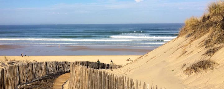 Appartement à 200 Mètres De L'océan Avec Jardinet - Carcans