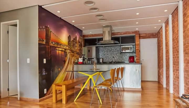 Boutique Apt 90m2 2dorm 2wc Close To Metro Station - Sao Paulo