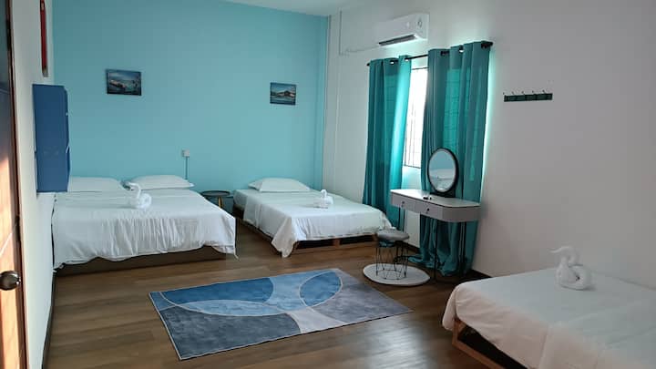 Dong's Home仙本那民宿别墅 家庭三床房含早餐Family Room With 3 Bed - 仙本那