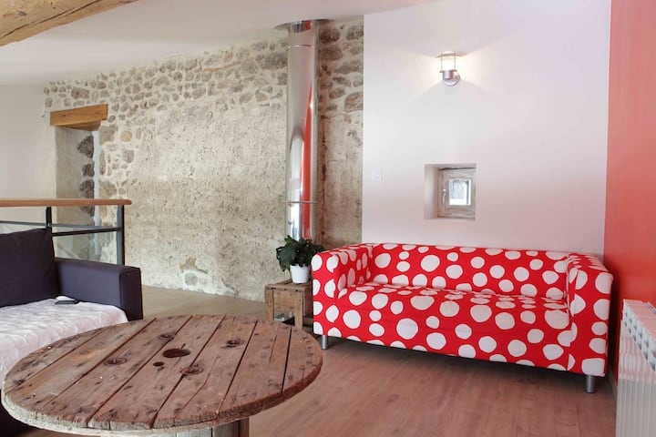Gîte Contemporain Neuf : Sauna,balnéo,four à Pain - Montbrison