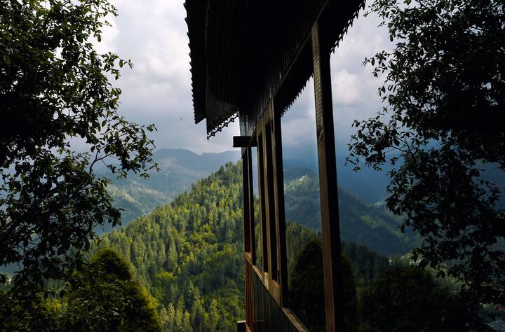 Pine Wood Tree House, Tandi, Jibhi 30mbps wifi - Cabins for Rent in ...