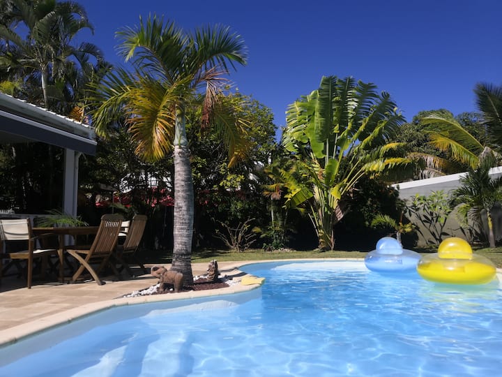 Villa Entière Plage Péï Proche Lagon Avec Piscine - Réunion