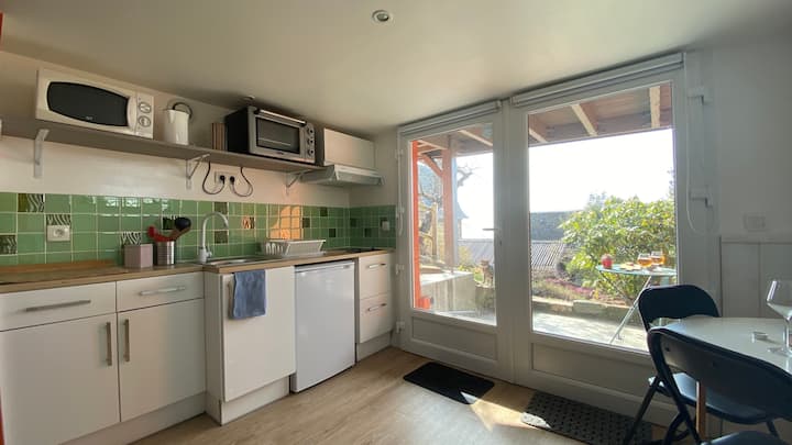 Studio 2pers Jardin/vue Wifi Stationnement Gratuit - Rouen