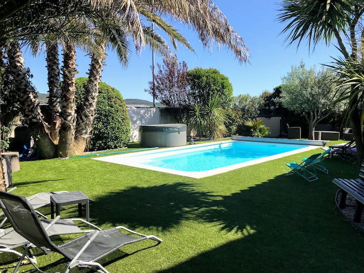 Appartement Le Mary, Piscine Chauffée Et Jacuzzi. - Frontignan