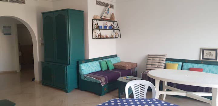 Appartement D'été S+3 En Résidence / Plage Privée - 哈馬馬特