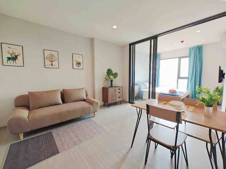 Life62condo,200mtobtsbangchak地铁口freewifi,35m²带衣帽间 - Phra Khanong