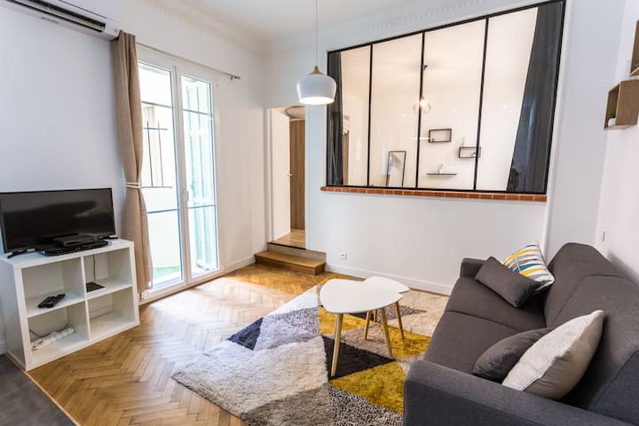 Stylish Flat - City Center - Train/tramway Station - Niza